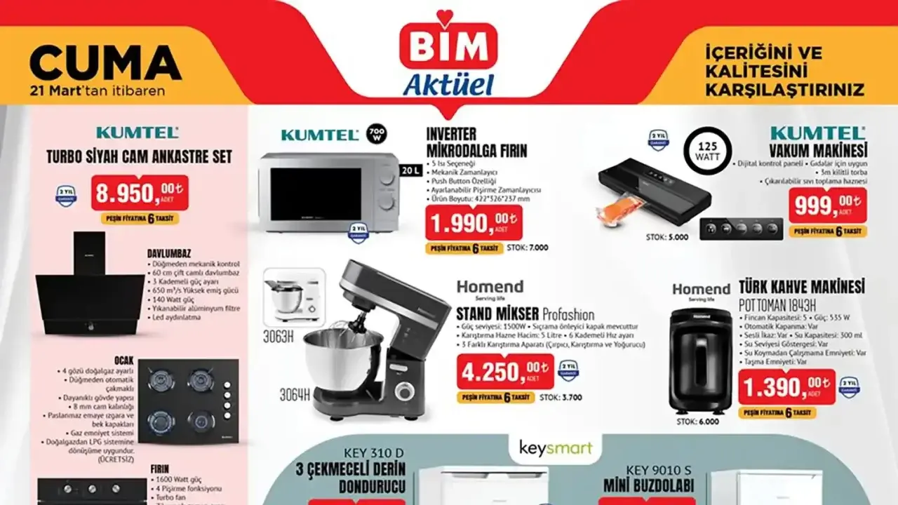 BİM 21 Mart 2025 Aktüel Kataloğu: Bu Hafta Hangi Ürünler Var?